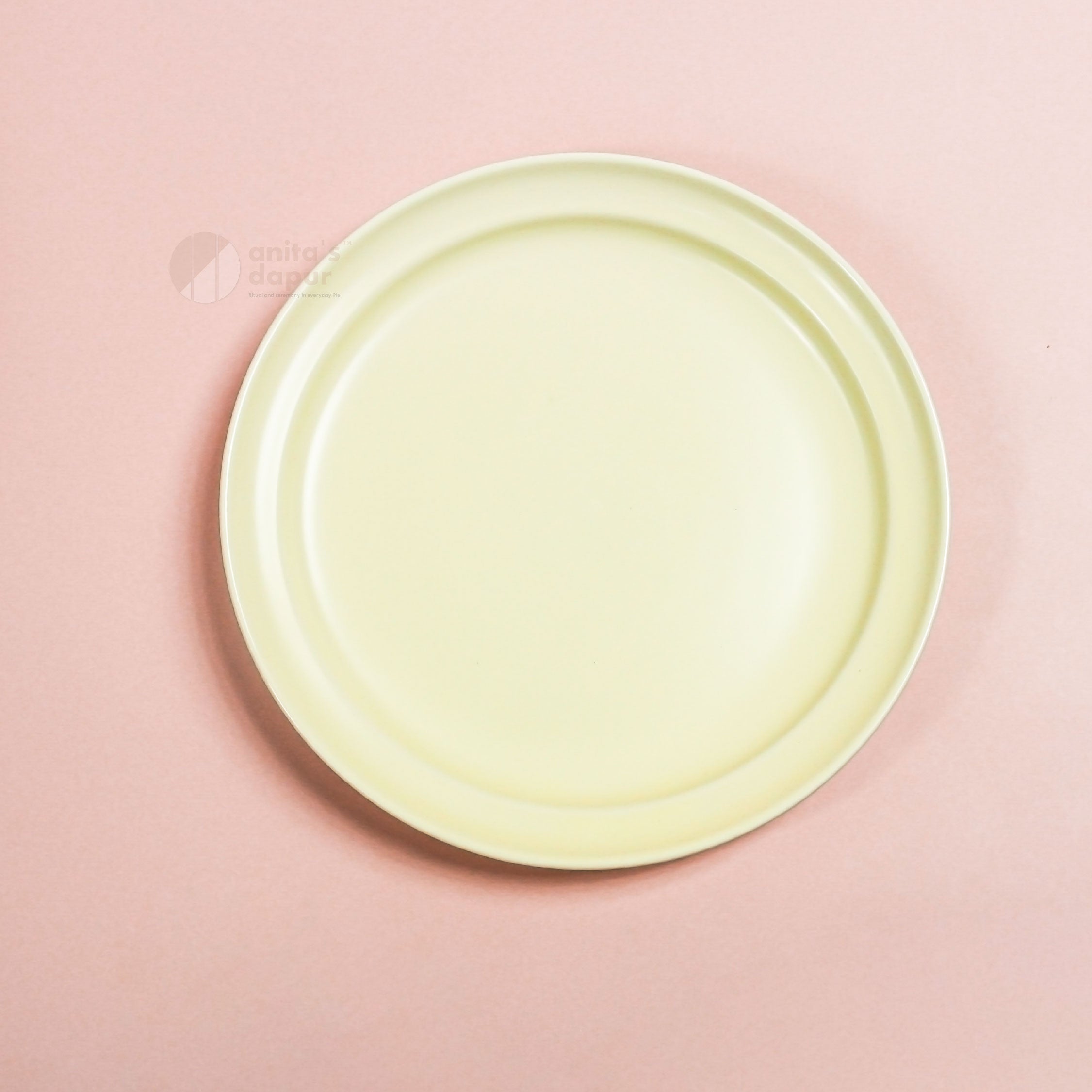 Matte Creamy Plate (8 inch) – Anita's Dapur